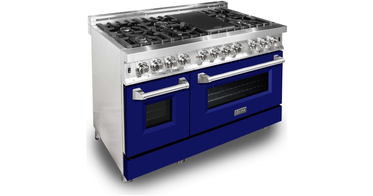 ZLINE RA-BM-48 Legacy 48 Inch Wide 6 Cu. Ft. Free Standing Dual Fuel ...