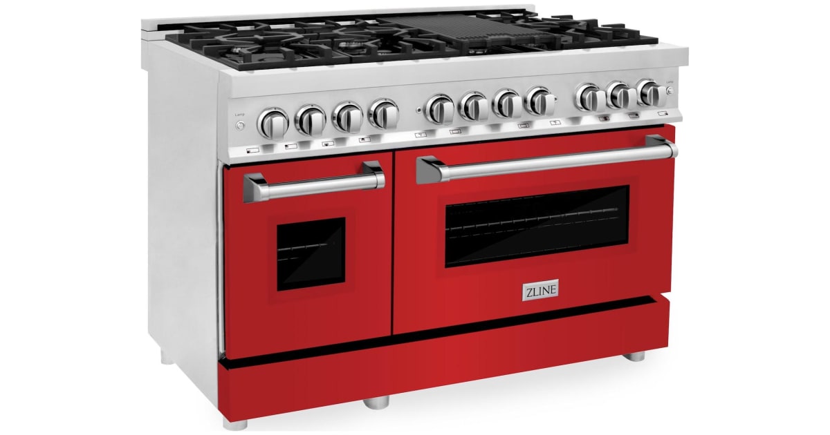 ZLINE RA-RM-48 Legacy 48 Inch Wide 6 Cu. Ft. Free Standing Dual Fuel ...