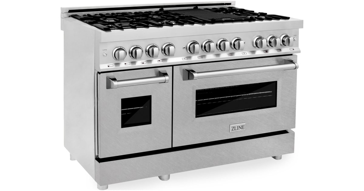 ZLINE RA-SN-48 Legacy 48 Inch Wide 6 Cu. Ft. Free Standing Dual Fuel ...