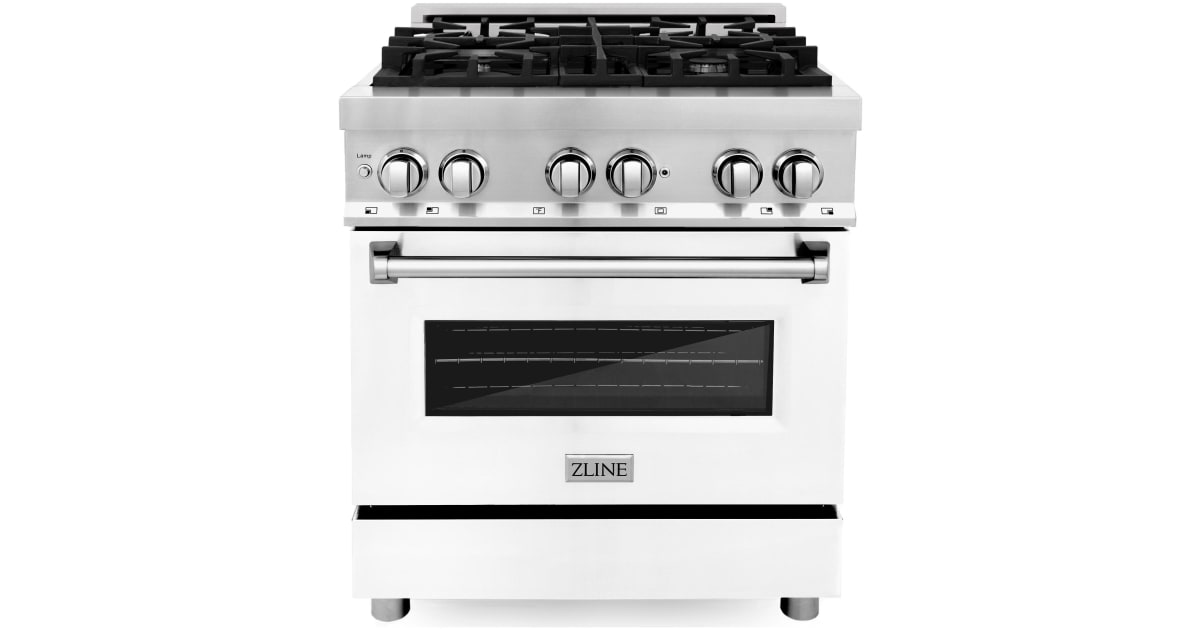 ZLINE RA-WM-30 Legacy 30 Inch Wide 4 Cu. Ft. Free Standing Dual Fuel ...