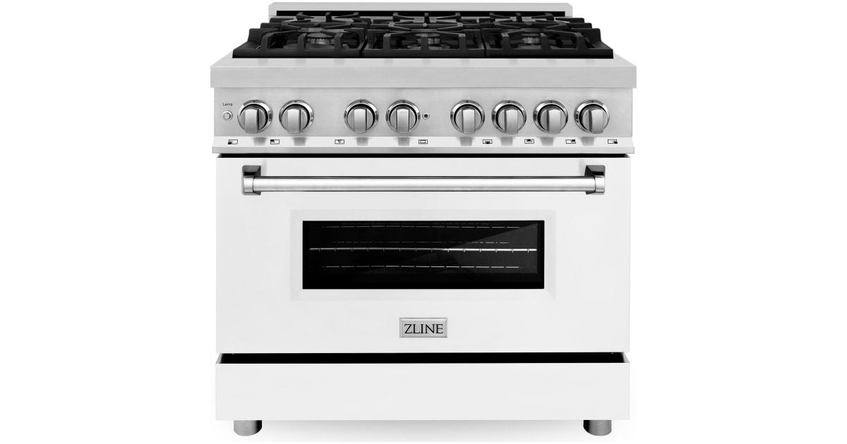 ZLINE RA-WM-36 Legacy 36 Inch Wide 4.6 Cu. Ft. Free Standing Dual Fuel ...