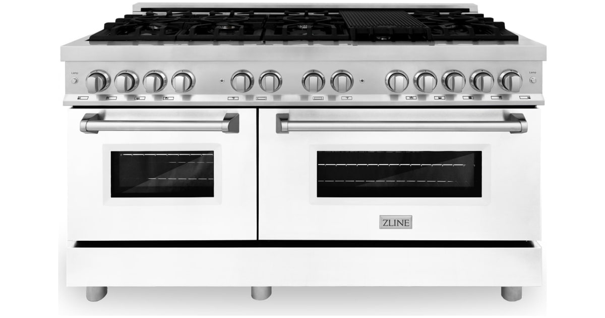 ZLINE RA-WM-60 Legacy 60 Inch Wide 7.4 Cu. Ft. Free Standing Dual Fuel ...