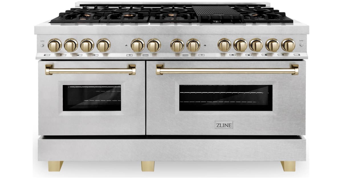 ZLINE RASZ-SN-60-G Autograph Edition 60 Inch Wide 7.4 Cu. Ft. Free ...