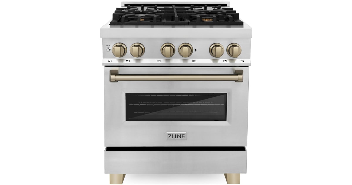 ZLINE RAZ-30-CB Autograph Edition 30 Inch Wide 4 Cu. Ft. Free Standing ...