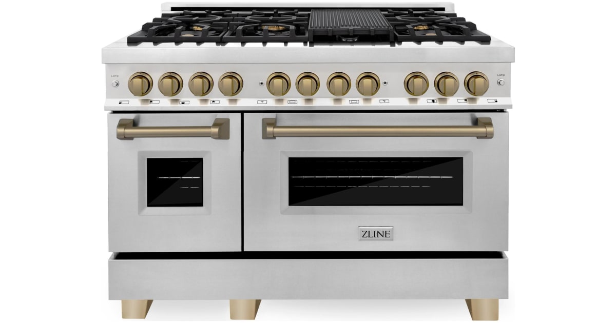 ZLINE RAZ-48-CB Autograph Edition 48 Inch Wide 6 Cu. Ft. Free Standing ...