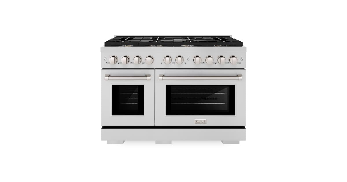 ZLINE SDR-BR-48 47.875 Inch Wide 6.7 Cu. Ft. Free Standing Dual Fuel ...