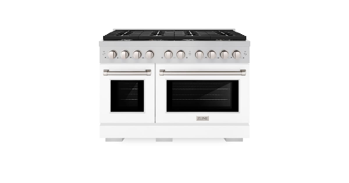 ZLINE SDR-WM-48 47.875 Inch Wide 6.7 Cu. Ft. Free Standing Dual Fuel ...