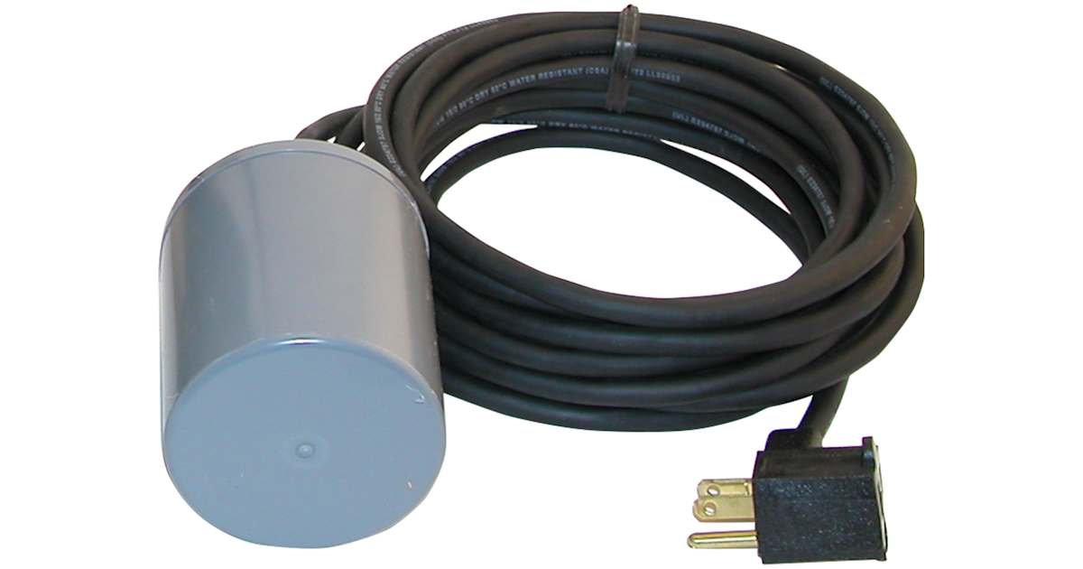 Zoeller 10-0705 Switch-Mate Variable Level Float Switch (115V-15A) with ...
