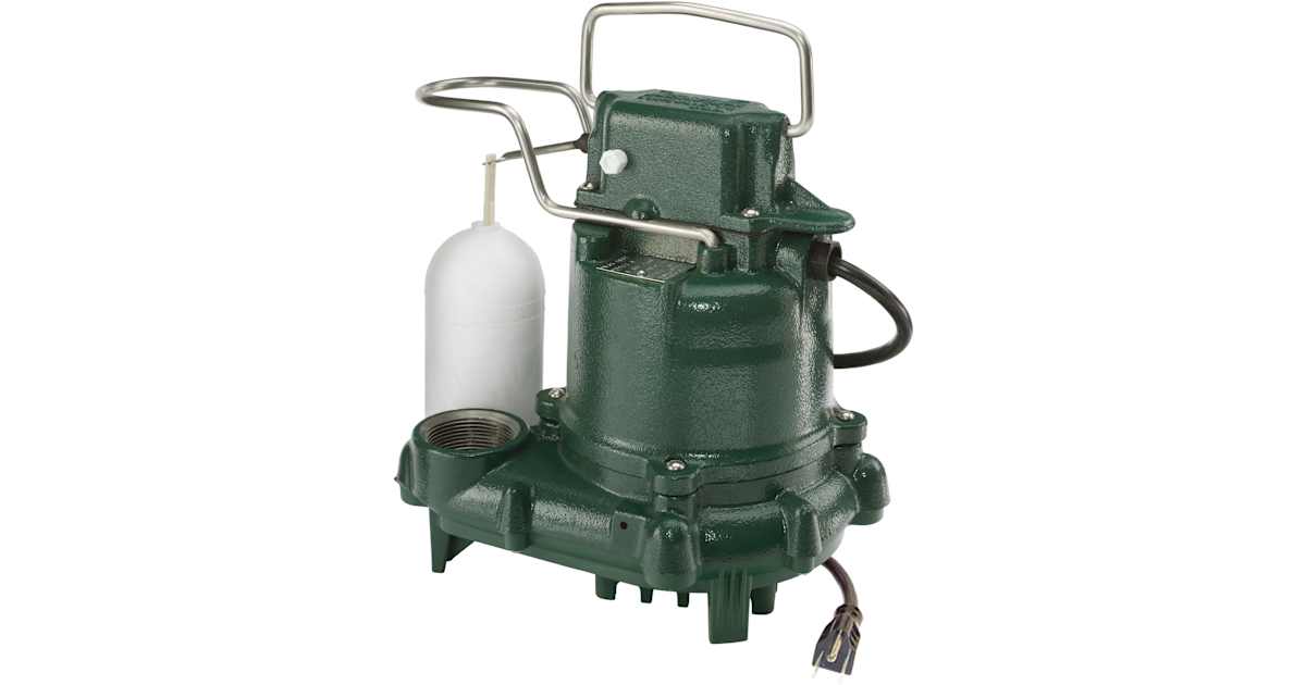 Zoeller 53-0016 Mighty Mate 1/3 HP 53-0016 Cast Iron Submersible Sump ...
