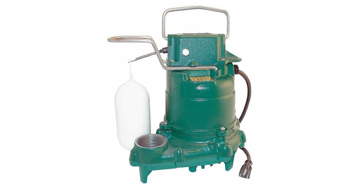 Zoeller 53-0062 3/10 HP Cast Iron Submersible Sump / Effluent Pump with ...
