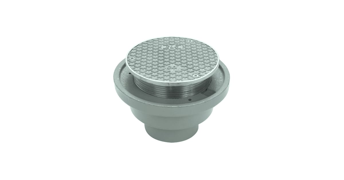 Zurn CO2500-NH4 6-1/2" Wide Finished Area Adjustable Cleanout with 4 ...