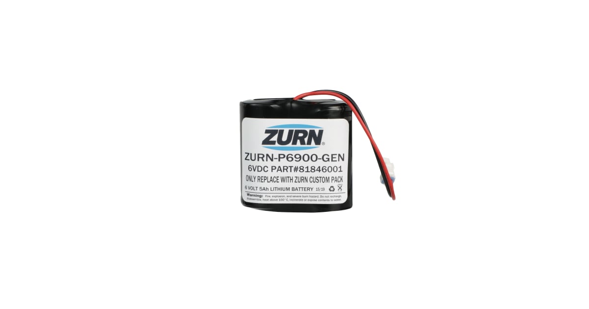 Zurn P6900-GEN-BAT AquaSense Hydroelectric Power Generator with Lithium ...