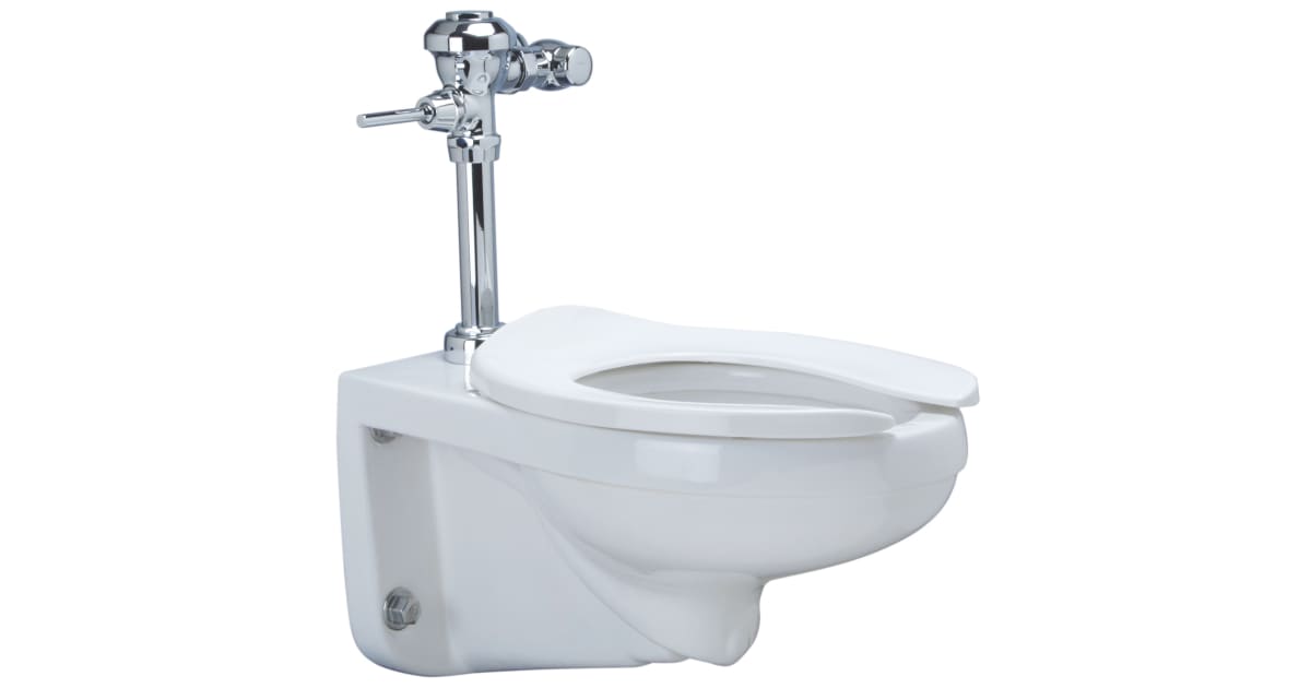 Zurn Z.WC2.M Zurn One 1.28 GPF Wall Mounted One Piece Round Toilet with ... Zurn Z.WC2.M Zurn One 1.28 GPF Wall Mounted One Piece Round Toilet with ...
