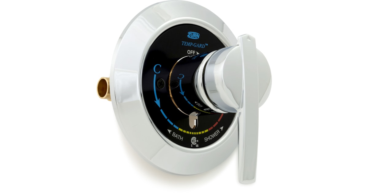 Zurn Z7200-SS-LH Temp-Gard 2 Function Pressure Balanced Valve Trim Only ...