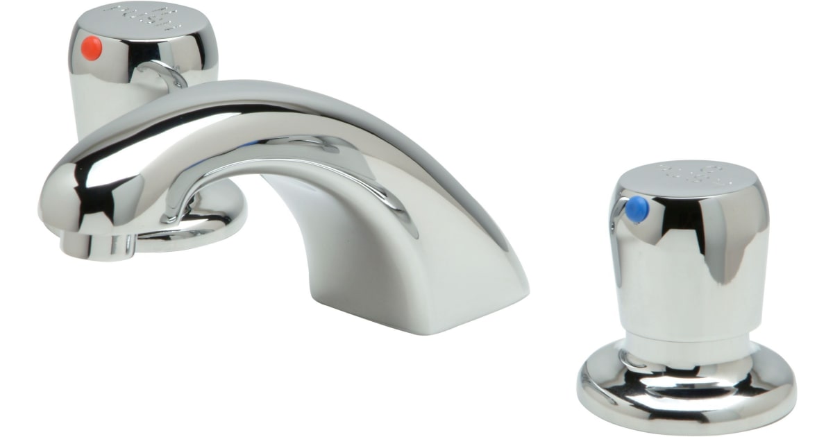 Zurn Z867R0-XL AquaSpec Metering Faucet, 8" Widespread Deck Mount with ...