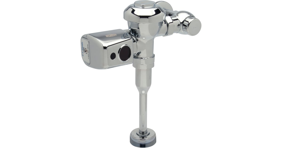 Zurn ZER6003AV-EWS-CPM AquaSense 0.5 GPF Electronic Urinal Flushometer ...