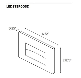 DALS Lighting LEDSTEP005D-BK 5" Wide LED Step Light - | Build.com