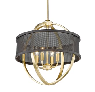 Golden Lighting 3167-4P BLK Colson 4 Light 17" Wide Taper | Build.com