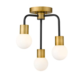 Z-Lite 621-3SF-MB-FB Neutra 3 Light 14" Wide Semi-Flush | Build.com