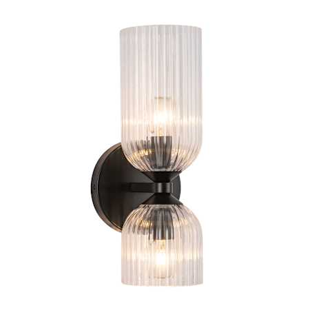 Alora Lighting WV442612BGCR Nelly 2 Light 12" Tall Bathroom Sconce with ...