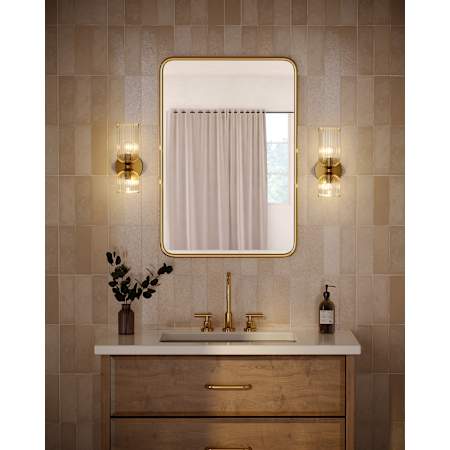 Alora Lighting WV442612BGCR Nelly 2 Light 12" Tall Bathroom Sconce with ...