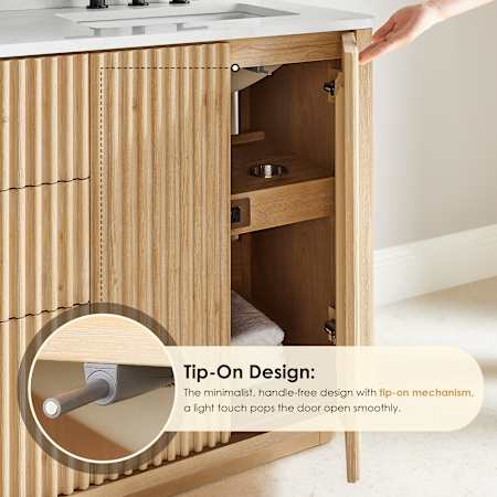 Altair 580084-WL-GW-NM Clayton 84" Free Standing Double Basin Vanity ...