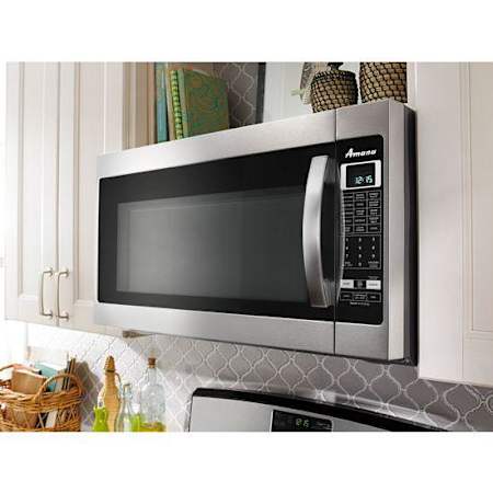 Amana AMV6502REB 30 Inch Wide 2 Cu. Ft. Over-the-Range Microwave with ...