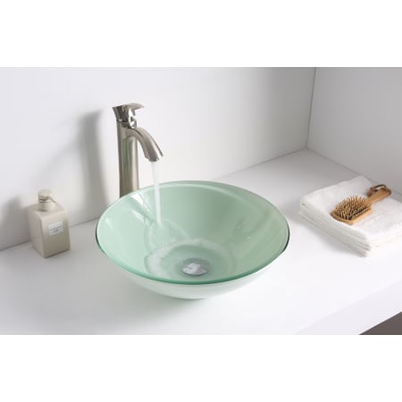 Anzzi LS-AZ083 Sonata 15-7/8" Glass Vessel Bathroom Sink - Pop-Up Drain ...