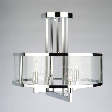 Artcraft Lighting AC10983 Brinkley 4 Light 16-1/2" Wide Semi Flush Drum ...