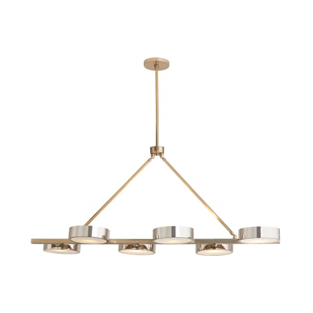 Arteriors 89443 Linus 6 Light 55" Wide Linear Chandelier | Ferguson Home