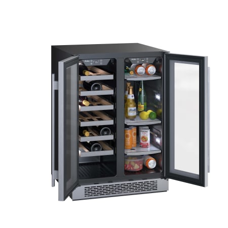 Avallon 24 Inch Wide 21 Bottle Capacity 64 Can Capacity Beverage Center ...