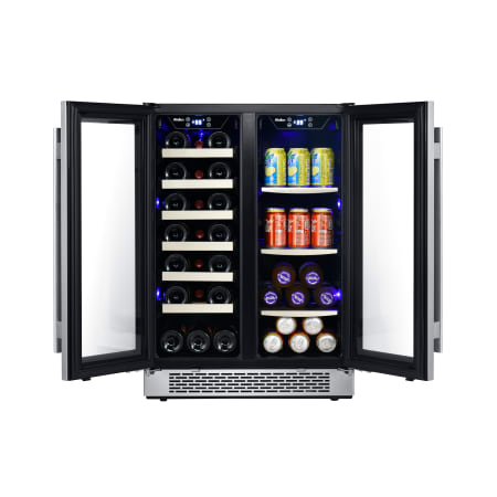 Avallon 24 Inch Wide 21 Bottle Capacity 64 Can Capacity Beverage Center ...
