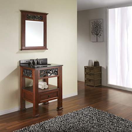 Avanity NAPA-VS24-DC-VE Napa 24" Wood Vanity Set With Stone Top | Build.com