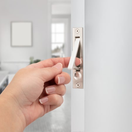 Baldwin 0465402 3/4 Inch x 3-7/8 Inch Solid Brass Edge Pull | Ferguson Home