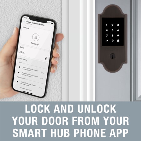 Baldwin 85306003ZWRENT Touchscreen Canterbury Z-Wave Right Handed ...