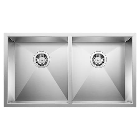Blanco 443053 Quatrus 32" Undermount Double Basin Stainless Steel ...