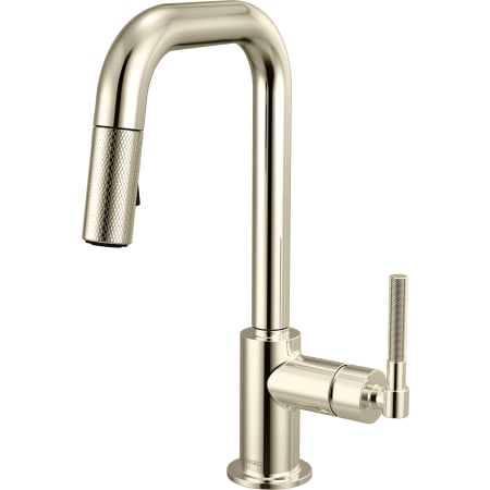 Brizo 63953LF-PN Litze 1.8 GPM Single Hole Pull Down Prep/Bar Faucet ...