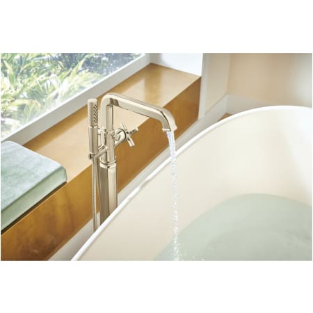 Brizo HX7076-PN Invari Free Standing Tub Filler Cross Handle Kit ...