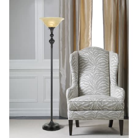 Cal Lighting BO-2753TR Alamo Single Light 71" High Torchiere Floor Lamp ...