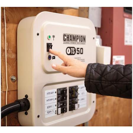 Champion 201193 50-Amp (120 / 240V) Single-Phase Indoor Select Circuit ...