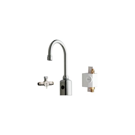 Chicago Faucets 116.963.AB.1 Single Hole Metering Faucet with ...
