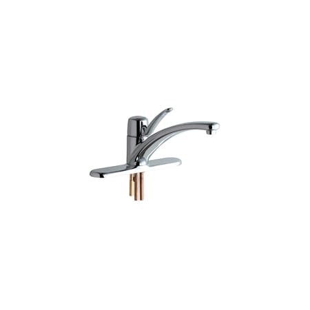 Chicago Faucets 2300-8E34ABCP Commercial Grade Kitchen Faucet with ...