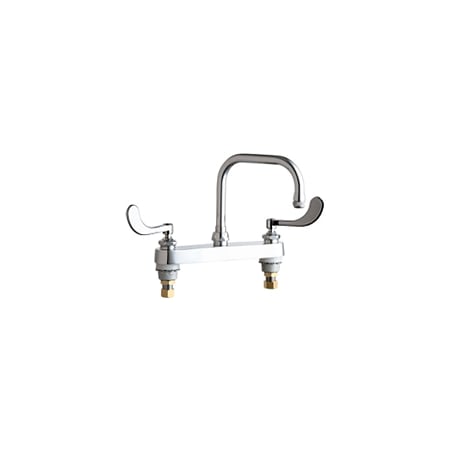 Chicago Faucets 527-317ABCP Commercial Grade Kitchen Faucet with Wrist ...