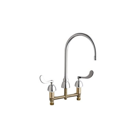 Chicago Faucets 786-GN8AE35ABCP Commercial Grade High Arch Kitchen ...