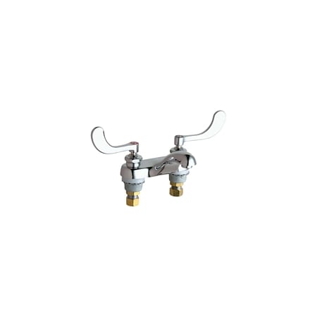 Chicago Faucets 802-VE34VP317ABCP Centerset Bathroom Faucet with 4 ...