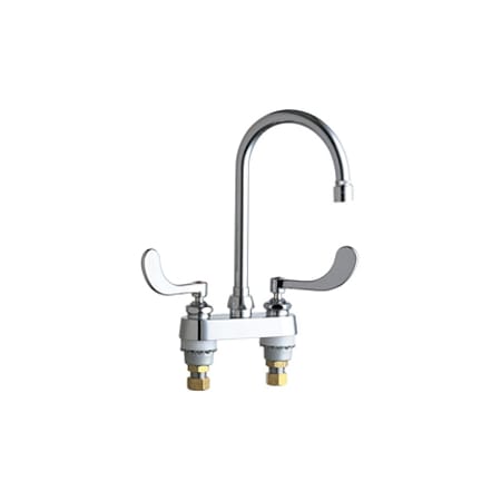 Chicago Faucets 895-317GN2AE29VAB Commercial Grade Centerset Kitchen ...