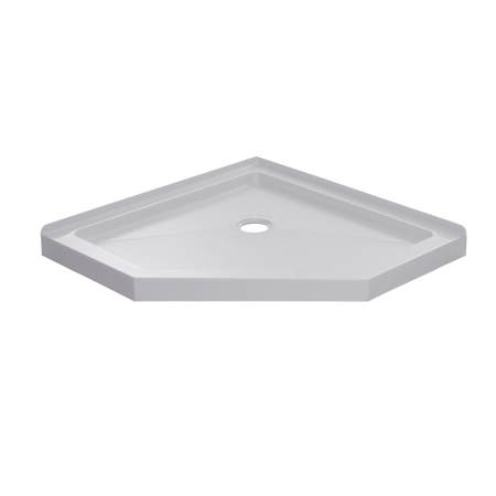 CRAFT + MAIN 3636NA-W 36" x 36" Neo Angle Shower Base with Center Drain ...