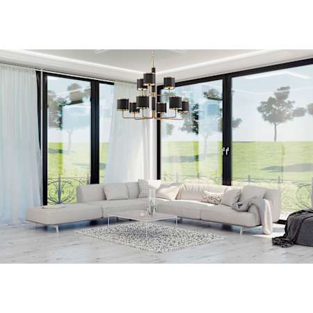 Craftmade 48829-SB Quinn 9 Light 36-1/8" Wide Chandelier | Build.com