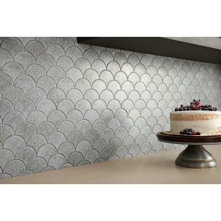 Daltile VM033FANMS1P Vintage Metals - 11" x 11" Random Wall Mosaic Tile ...