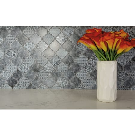 Daltile VM034ARAMS1P Vintage Metals - 10" x 12" Arabesque Wall Mosaic ...